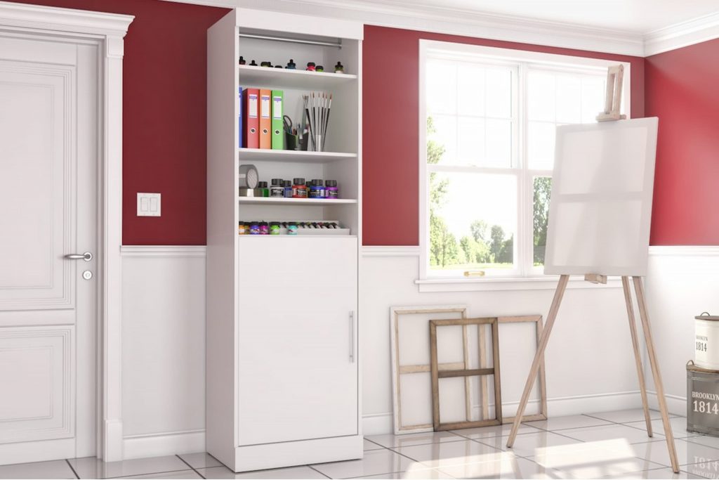 Get Creative! 5 Ways to Use a Narrow Shelving Unit in Your Home - Bestar